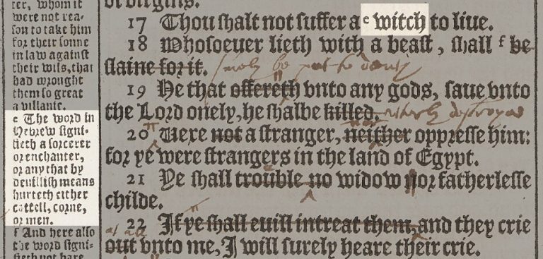 Suffer Not a Witch to Live?